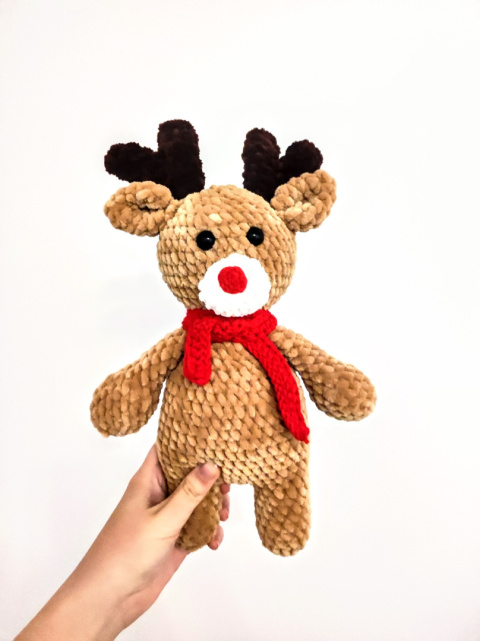 Pluszowy renifer w szaliku maskotka 1 - Trapasz.pl - bieszczadzki sklep ...